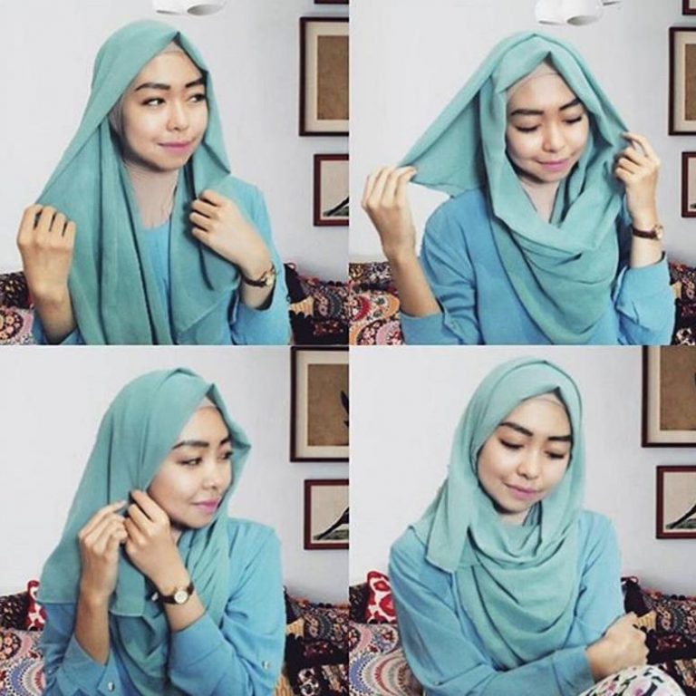 Gambar Tutorial Hijab yang Simpel buat Hangout - parasayu.net