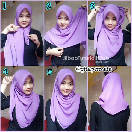 Tutorial Hijab Paris, Tiru Biar Elegan - parasayu.net