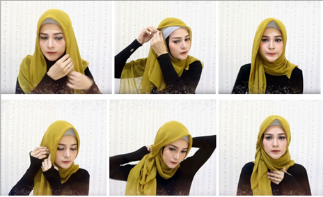 Tutorial Hijab Paris, Tiru Biar Elegan - parasayu.net