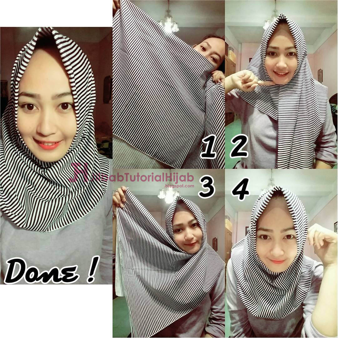 Tutorial Hijab Segiempat, Paling Gampang Banget - parasayu.net